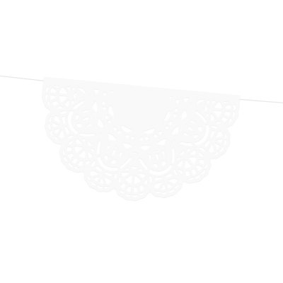 Girlang - Spetspapper - Vitt - 39 kr - Hängande - My Perfect Day